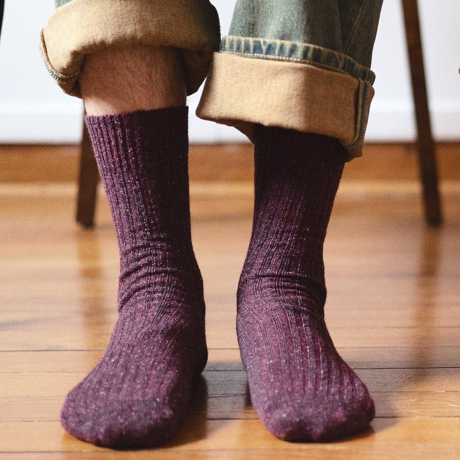 KLUE Silk and Wool DUST STAR socks | Burgundy – The Covet Collective